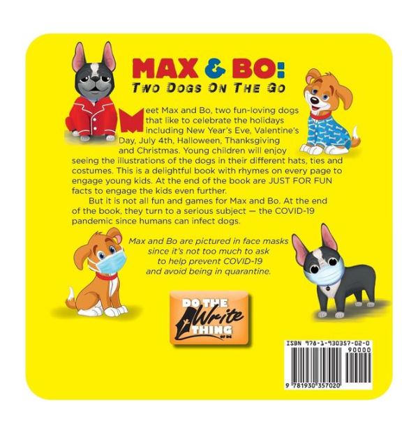 Max & Bo: Two Dogs On The Go by LoLo Smith, TaVaughn D. Norde ...