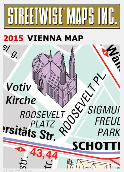 Streetwise Vienna Map - Laminated City Center Street Map of Vienna ...