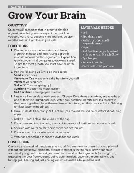 Bubble Gum Brain Activity and Idea Book: Ready, Get Mindset...GROW! by ...