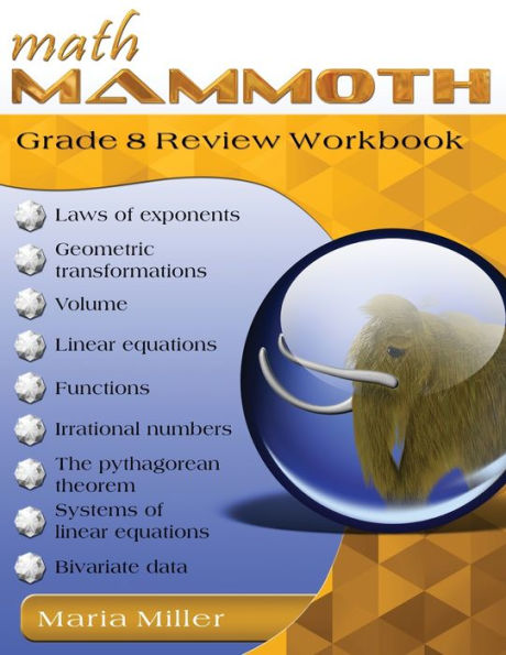Math Mammoth Grade 8 Review Workbook by Maria Miller, Paperback ...