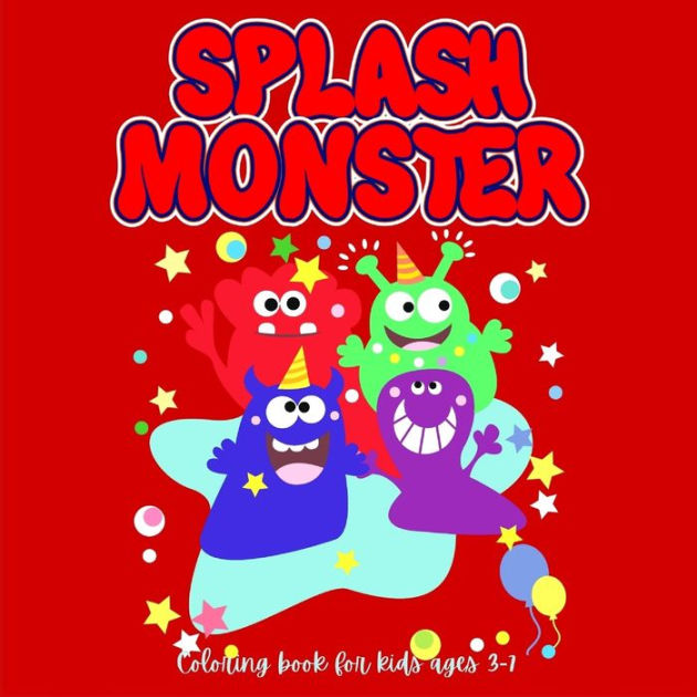 SPLASH MONSTER Coloring book for Kids: Perfect Halloween Gift for kids ...