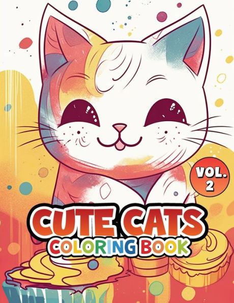 Cute Cats Coloring Book: Volume 2 by Charles King, Paperback | Barnes ...