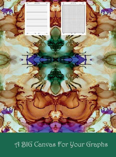 A BIG Canvas For Your Graphs: 8.5" x 11" - Hardcover - Fancy Book with ...