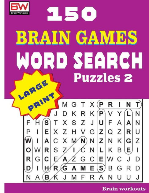 150 Brain Games - WORD SEARCH Puzzles 2 by Brain Workouts, Paperback ...