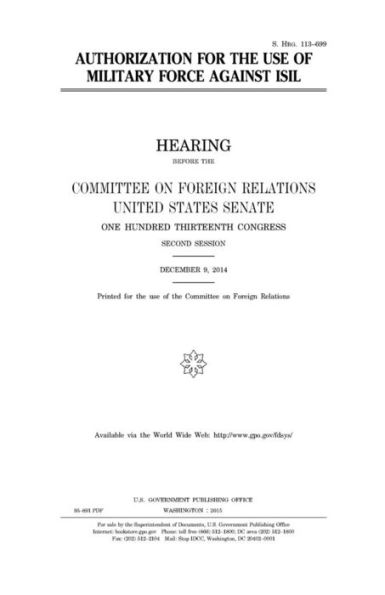 Authorization for the use of military force against ISIL by United ...