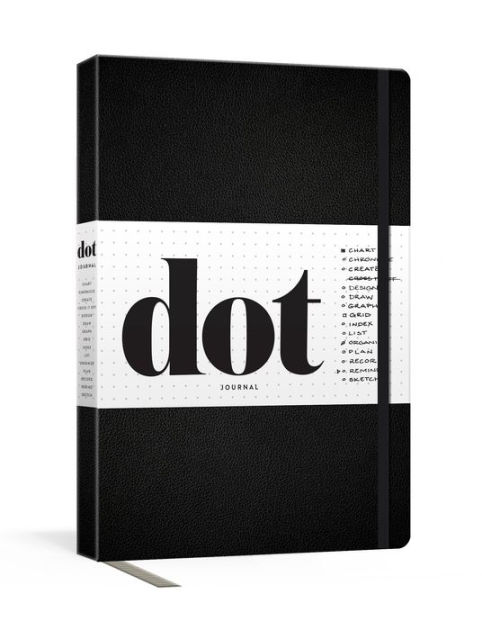 Dot Journal (Black): A dotted, blank journal for list-making ...