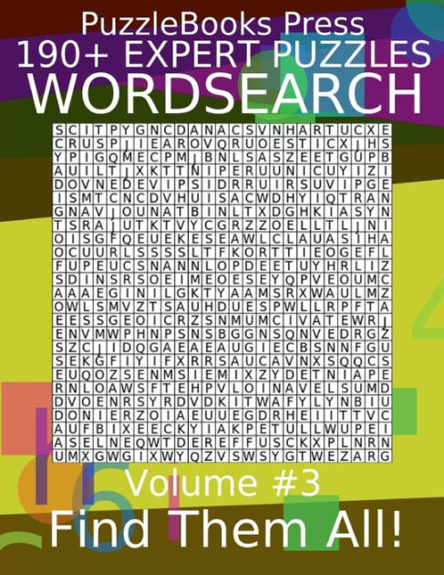 PuzzleBooks Press - WordSearch - Volume 3: 190+ Expert Puzzles - Find ...