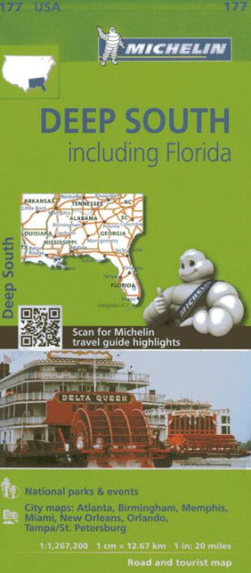 Michelin USA Deep South Including Florida Map 177 by Michelin, Other ...