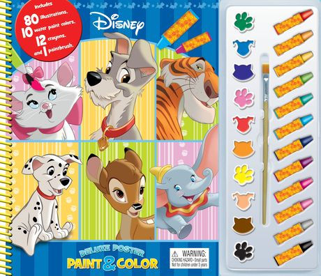 Disney Animal Classics Deluxe Poster Paint & Color by Phidal Publishing ...