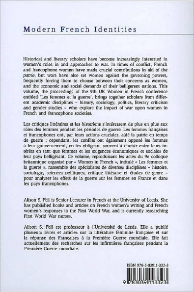 French and Francophone Women Facing War: Les Femmes Face a la Guerre by ...