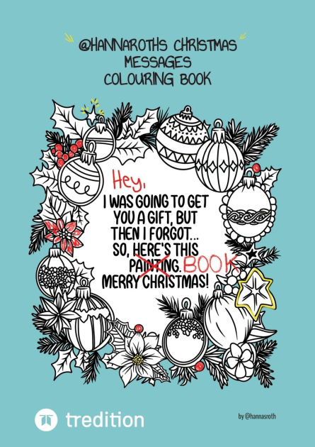 @hannaroths Christmas Messages: Colouring Book by Hanna Roth, Paperback ...