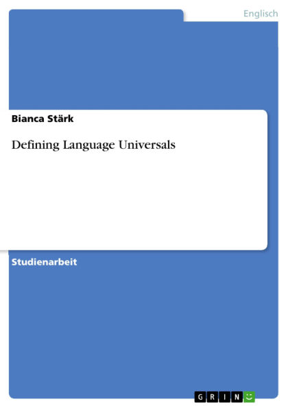 Defining Language Universals by Bianca Stärk | eBook | Barnes & Noble®
