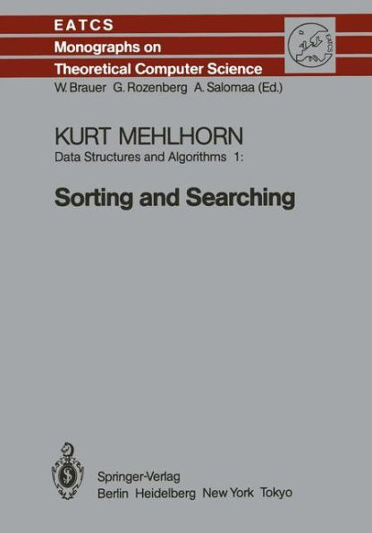 Data Structures And Algorithms 1 Sorting And Searching By K Mehlhorn