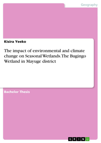 The impact of environmental and climate change on Seasonal Wetlands. The Bugingo Wetland in ...