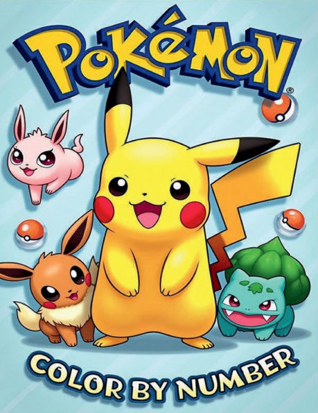 Pokemon Color by Number (Volume 2): Color by letter area, coloring book ...