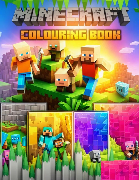Minecraft Coloring Book: Fun & Creative Activity Book for Young Gamers ...