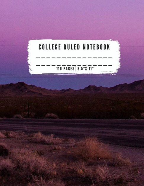 College Ruled Notebook: College Ruled Notebook for Writing for Students ...