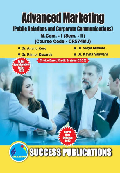 Public Relations and Corporate Communications, First Year, M.Com, Sem ...