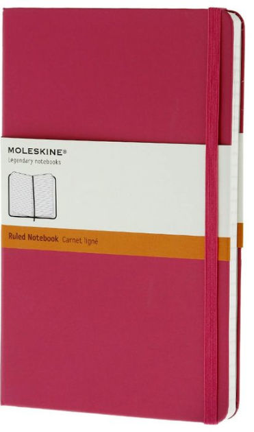 Moleskine Magenta Classic Large Hardcover Ruled Notebook by Moleskine ...