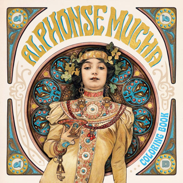 Alphonse Mucha Coloring Book by Alphonse Mucha, Paperback | Barnes & Noble®