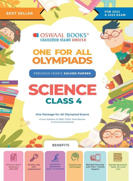 Oswaal One For All Olympiad Previous Years' Solved Papers, Class-4 ...