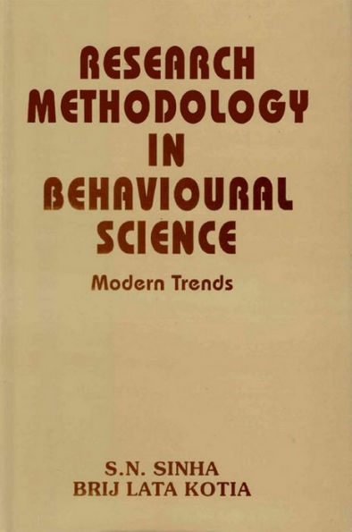 Research Methodology in Behavioural Science Modern Trends by S. N ...