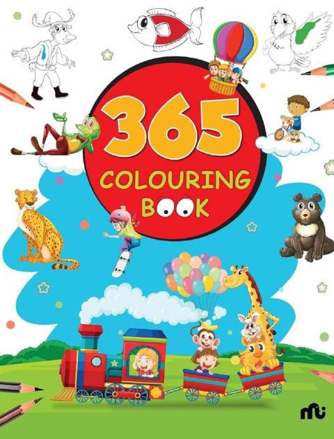 365 COLOURING BOOK Paint and Draw with 365 Big Pictures by Rupa ...