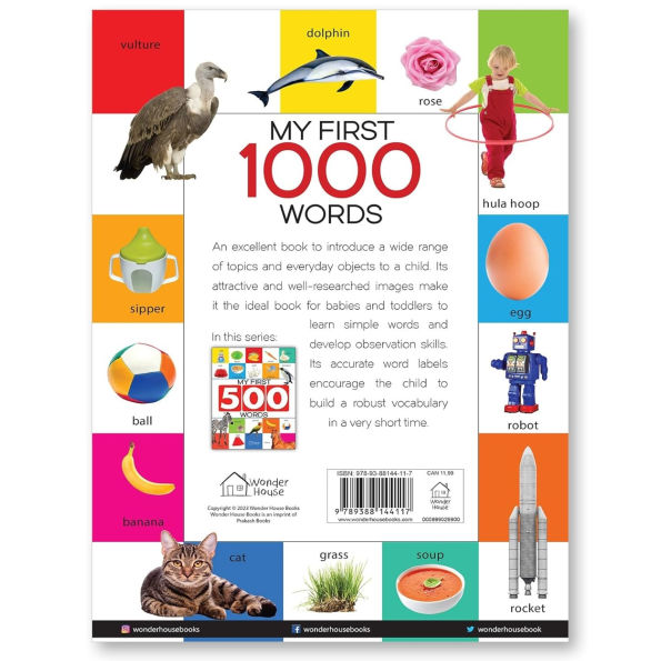 My First 1000 Words: Early Learning Picture Book by Wonder House Books, Paperback | Barnes & Noble®