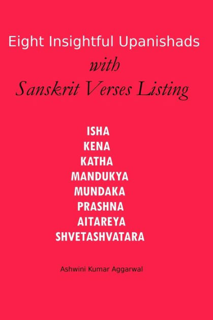 Eight Insightful Upanishads with Sanskrit Verses Listing by Ashwini ...
