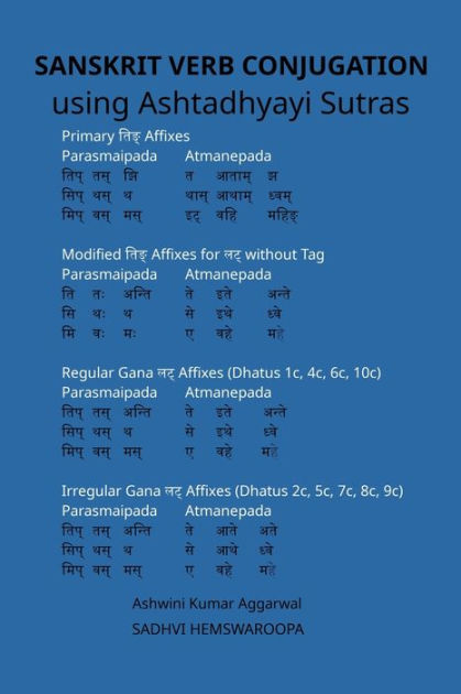 Sanskrit Verb conjugation using Ashtadhyayi Sutras by Sadhvi ...