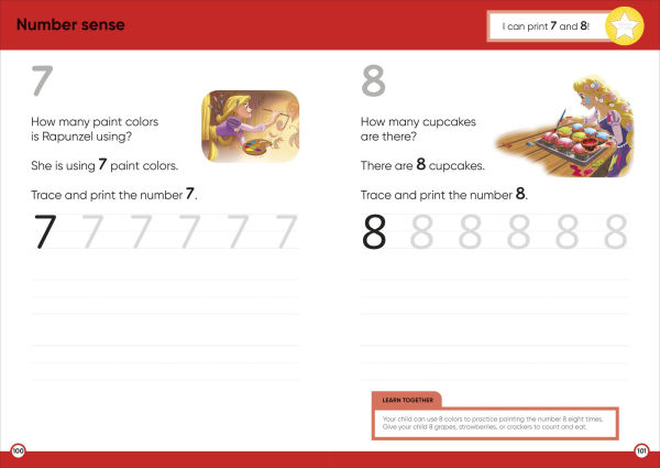 Disney Learning Big Workbook Kindergarten: Math & English Workbook for ...