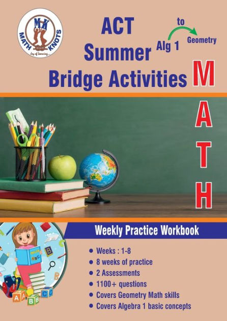 Algebra 1 to Geometry : ACT Aspire Summer Math Bridge Activities by ...
