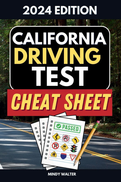 California Driving Test Cheat Sheet: New Driver Study Guide Based on ...