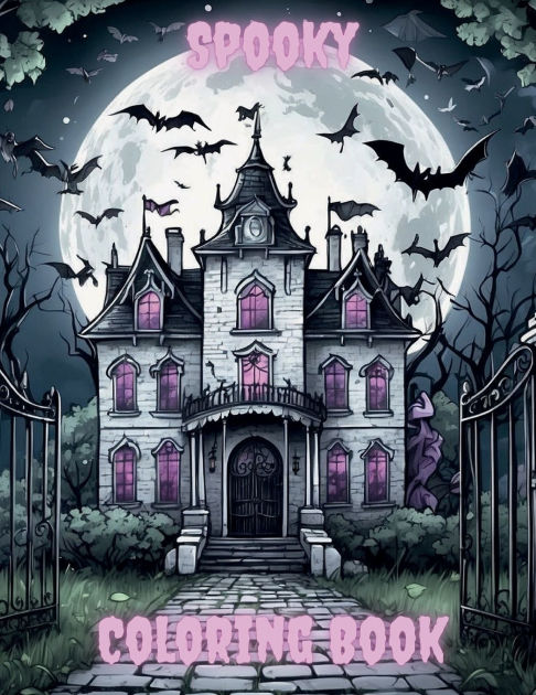 Halloween Horror Emo Cottagecore Goth Coloring Book by Missi Madsen ...