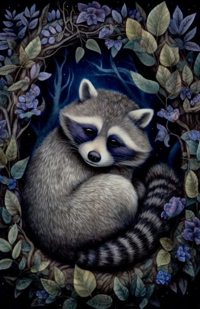 Nighttime Raccoon, Lined Journal by Kate Clark, Paperback | Barnes & Noble®