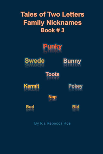 Tales of Two Letters/Family Nicknames/ Book #3 by Ida Rebecca Kos ...