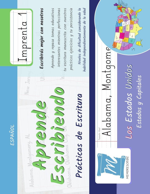 Practicas de Escritura - Estados y Capitales de los Estados Unidos ...
