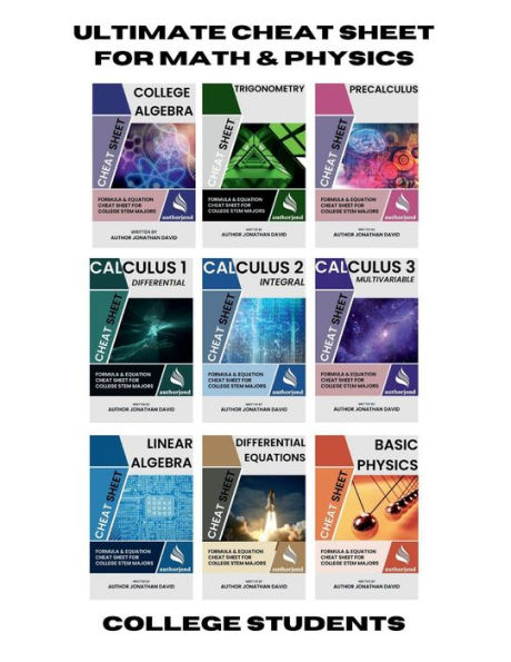 Ultimate Cheat Sheet for Math & Physics College Students by Jonathan ...