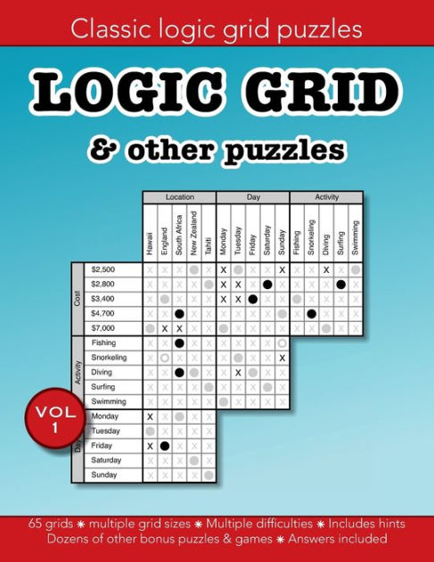 Logic Grid and other puzzles VOL 1 by Christopher Morgan, Paperback ...