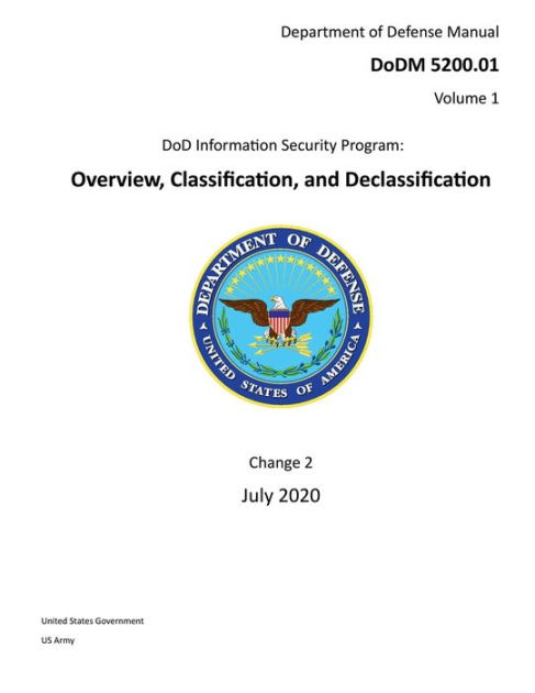 DoDM 5200.01 Vol. 1 DoD Information Security Program: Overview ...