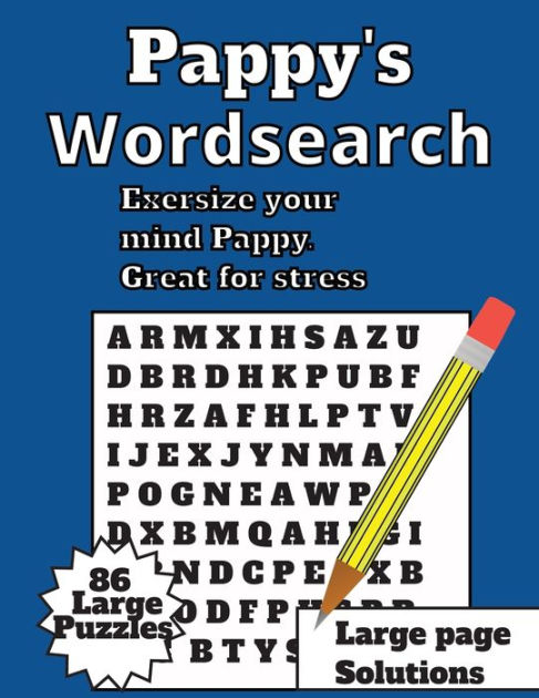 Pappy's Wordsearch Puzzle Book: Word Find Puzzle Book by Billy Jet ...