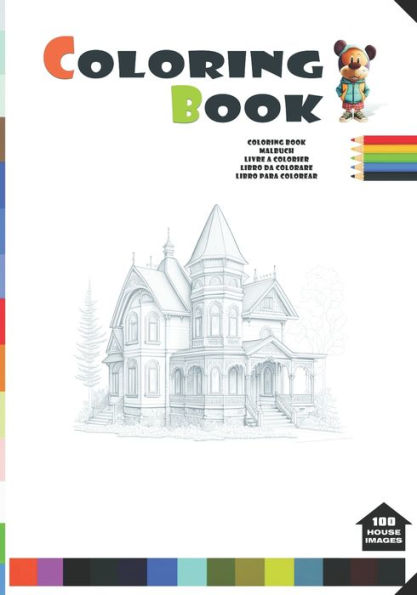 Coloring Book: 100 House Images by Batool, Paperback | Barnes & Noble®