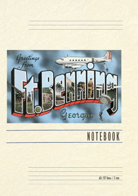 Vintage Lined Notebook Greetings from Ft. Benning by Found Image Press ...