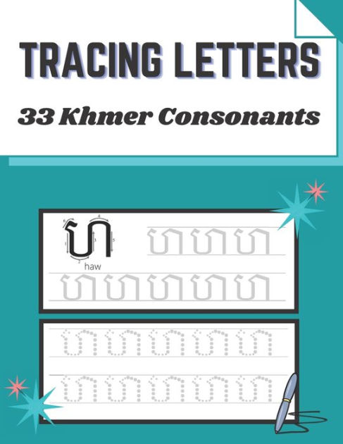 Tracing Letter: 33 Khmer Consonants Handwriting Practice Books For ...