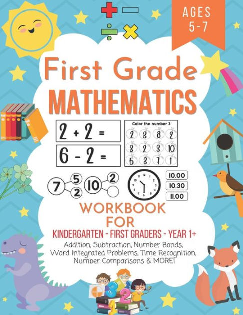 First grade mathematics workbook for kindergarten first graders year 1 ...