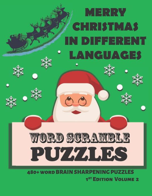 MERRY CHRISTMAS IN DIFFERENT LANGUAGES WORD SCRAMBLE PUZZLES by Patrick ...