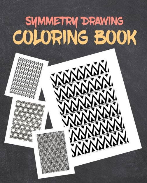 Symmetry Drawing Coloring Book: Pattern and Geometric Shapes Drawing ...