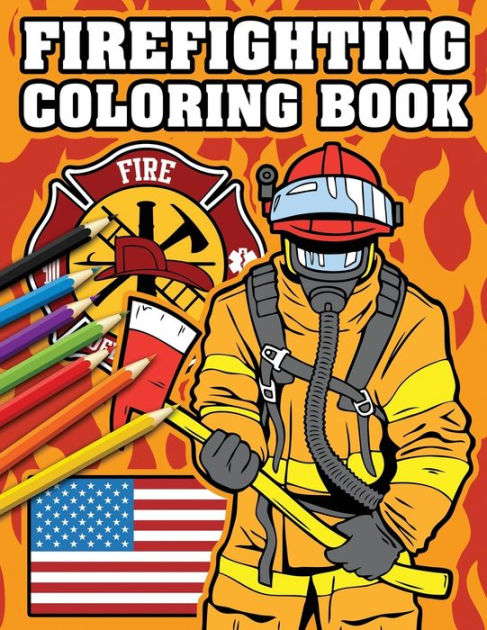 Firefighting Coloring Book: Firefighter Heroes on Mandala Designs to ...
