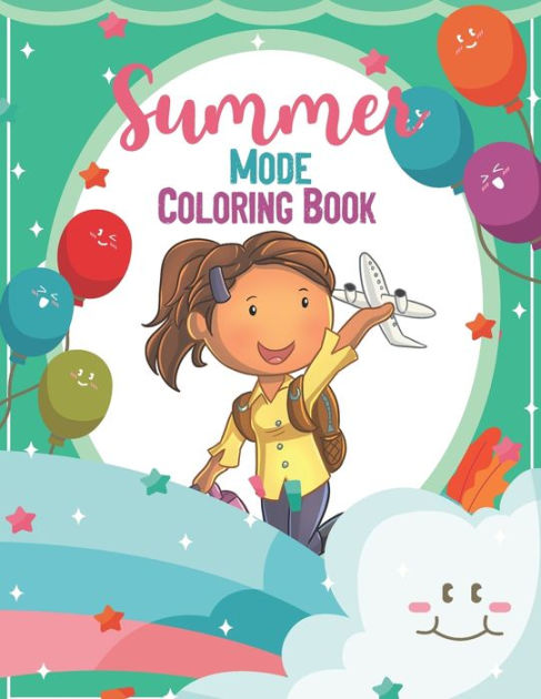 Summer Mode Coloring Book: Summer Coloring Book , Beach, Vacation ...