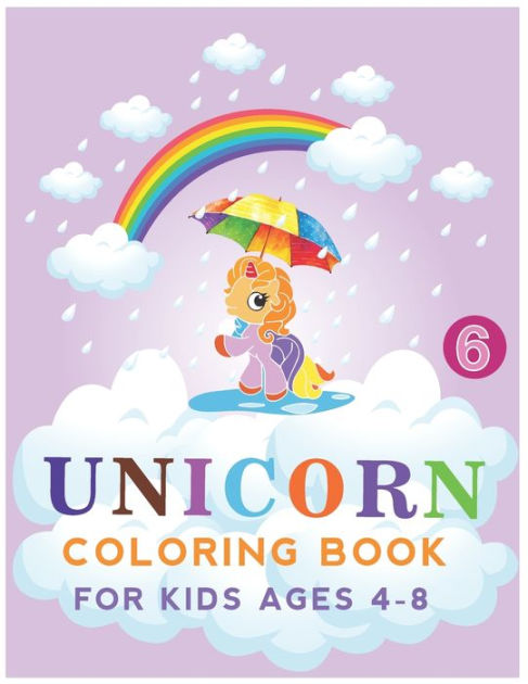 unicorn coloring book for kids ages 4-8: beautiful unicorn by Layla Abu ...